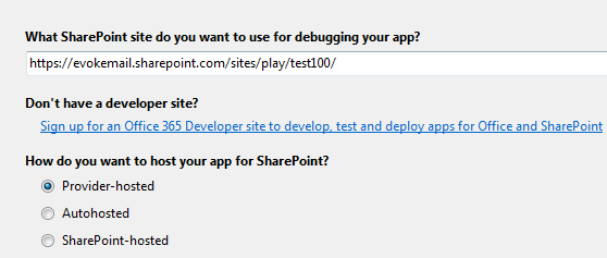 Creating And Deploying Sharepoint Provider Hosted Mvc App In Office 365 And Azure